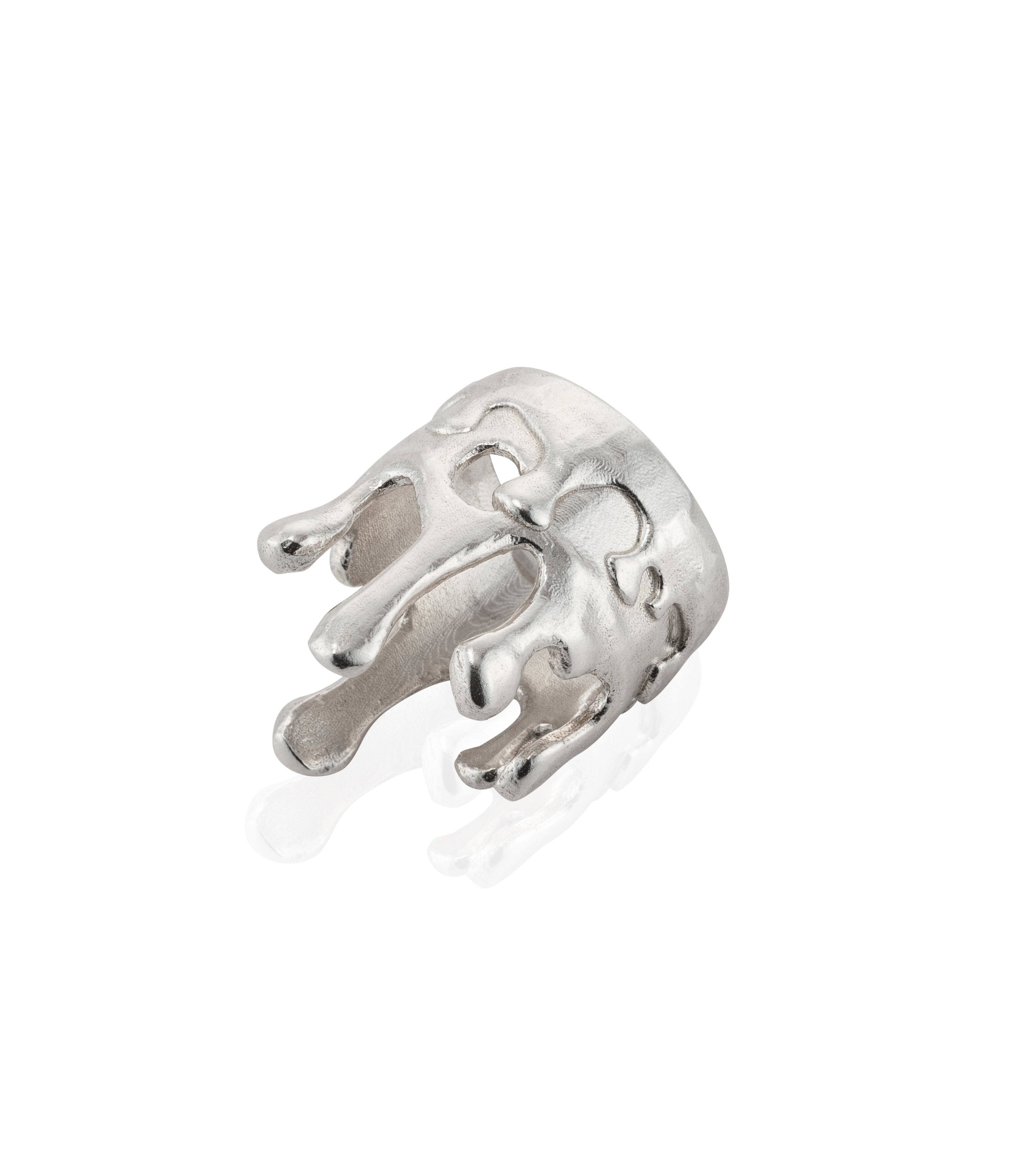 dripping silver ring – Maya Geller