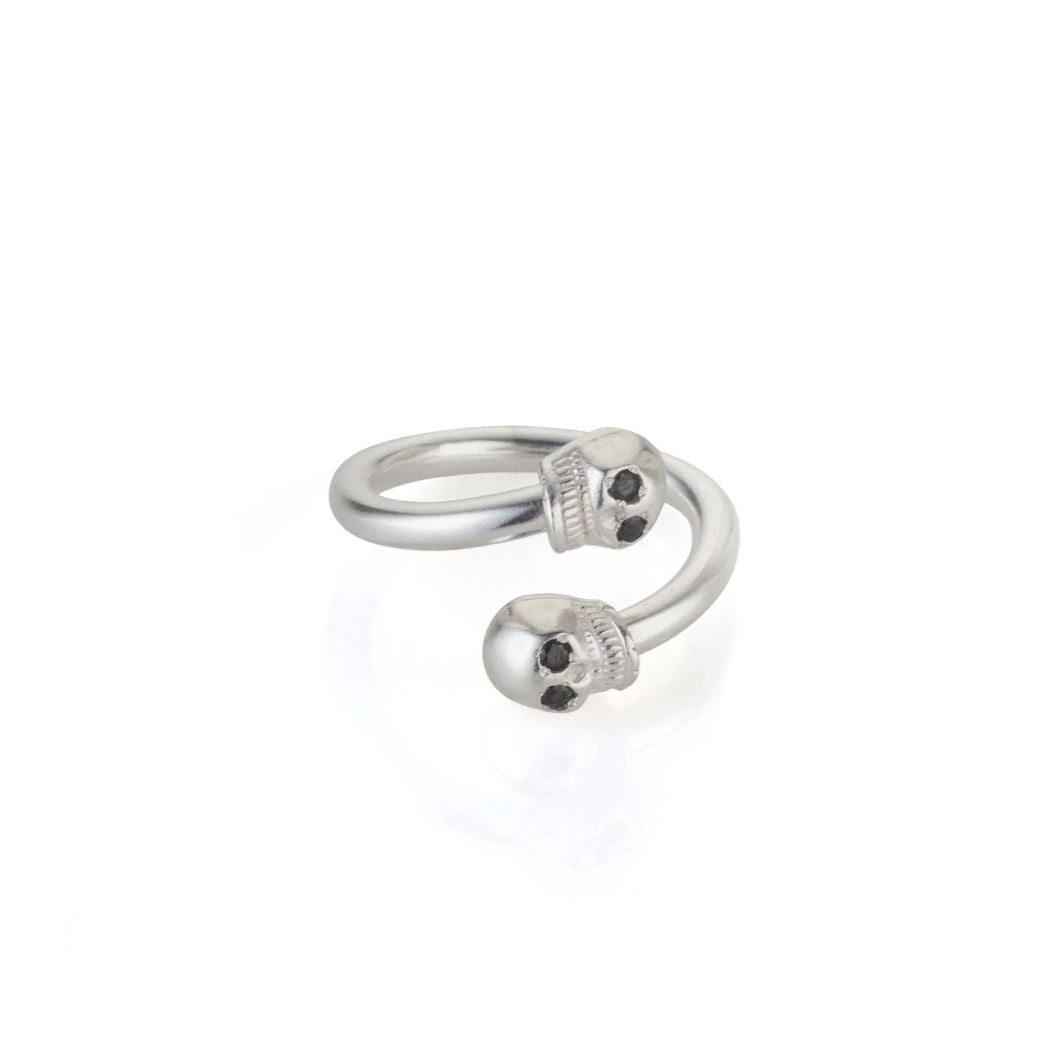 open silver skull ring – Maya Geller